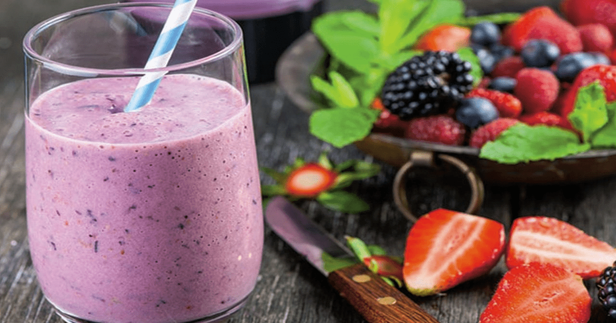 Smoothie de fructe de pădure