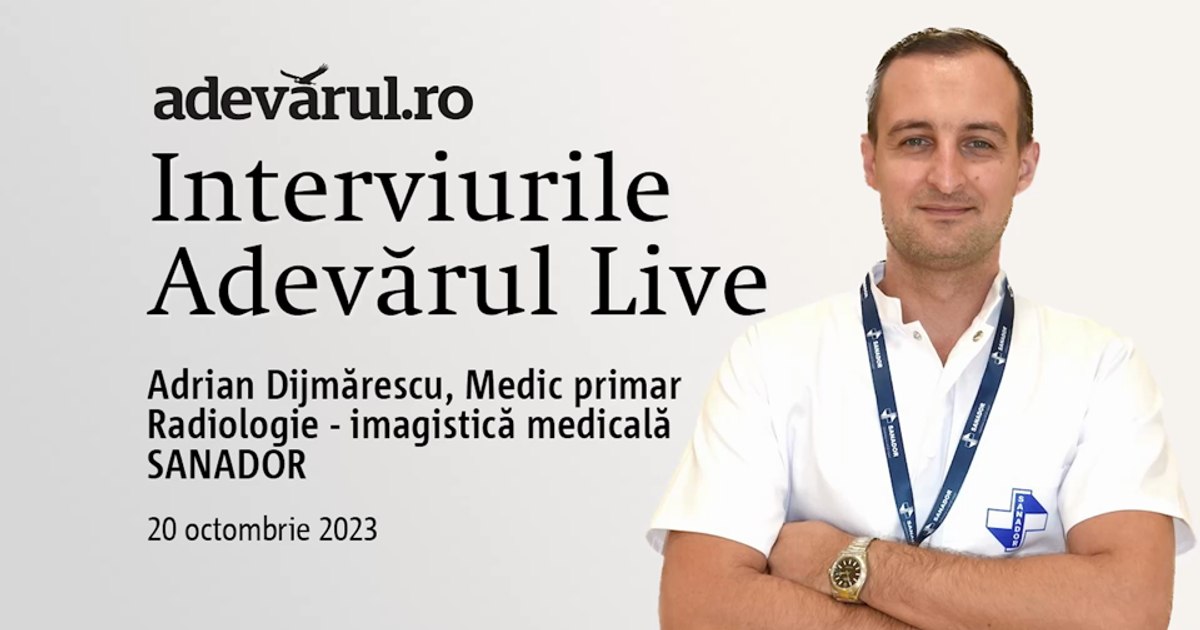 Imagistica medicală în oncologie, cu dr.Adrian Dijmărescu, medic primar ...