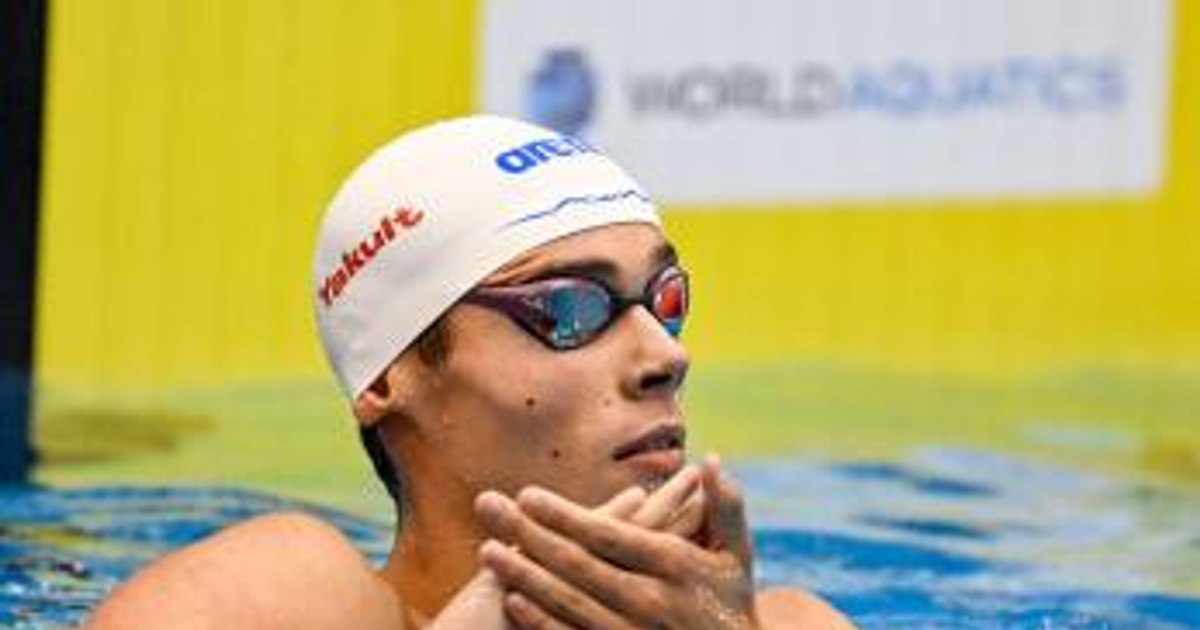 Echipa de înot a României, cu David Popovici, locul 7 în finala probei ...