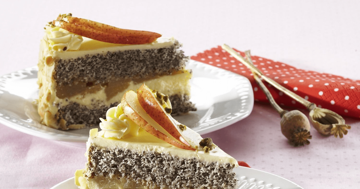 Tort cu mac şi pere