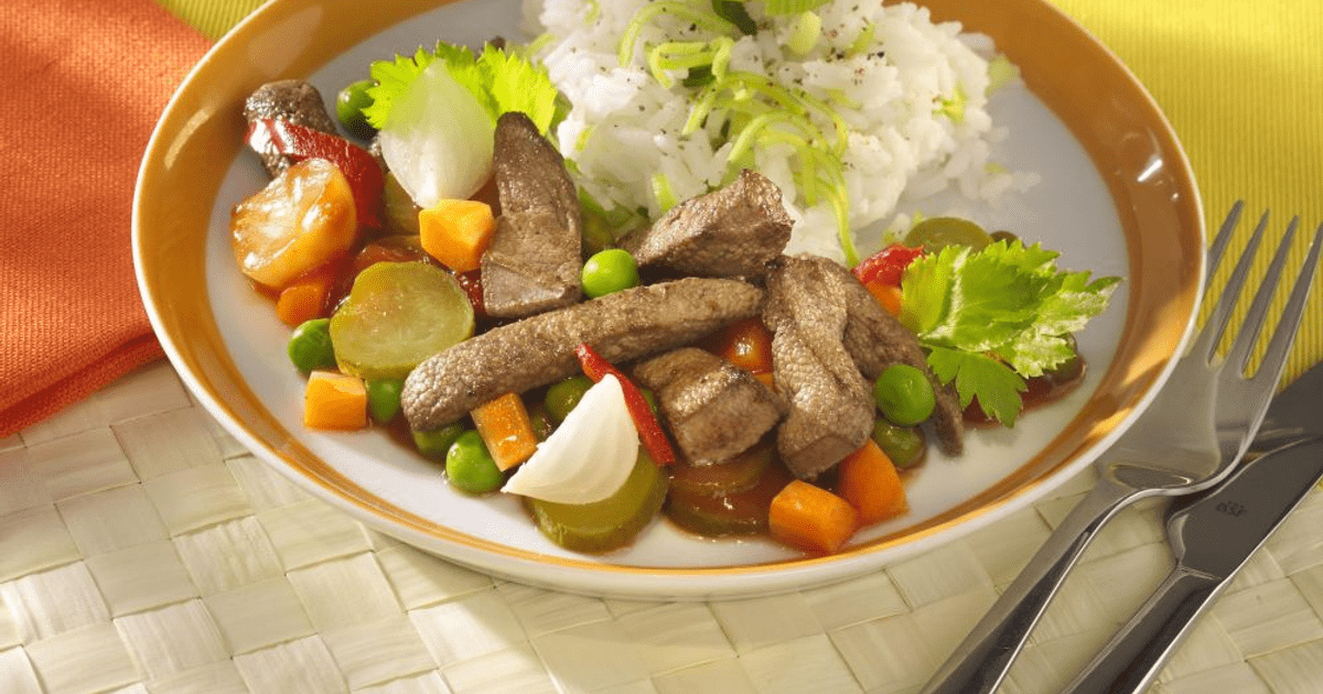 Ficat de viţel cu legume (pentru afecţiuni cardiovasculare)