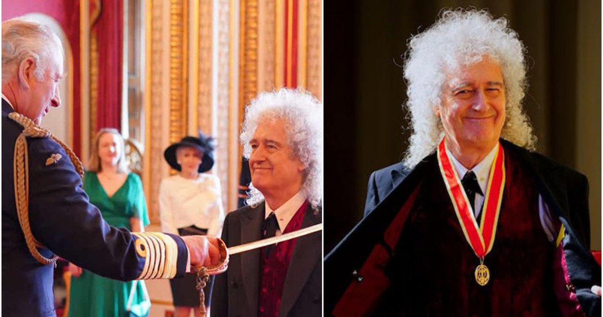 Brian May, chitaristul trupei Queen, făcut cavaler de Charles la ...
