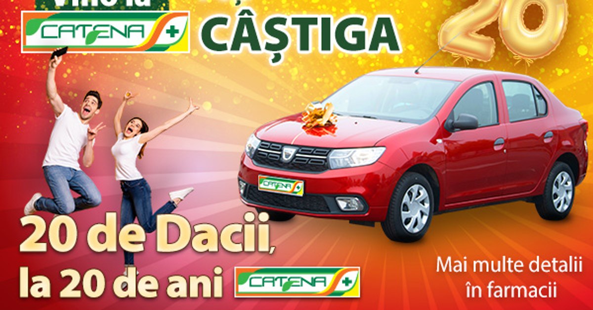 Extragerea pentru desemnarea celor 20 de autoturisme Dacia, oferite de ...