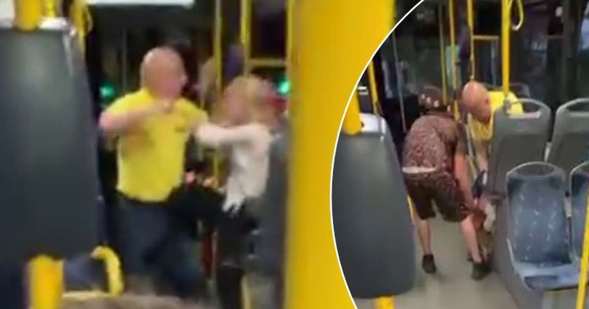 Imagini șocante într-un autobuz din Piteşti. Bătaie în toată regula ...