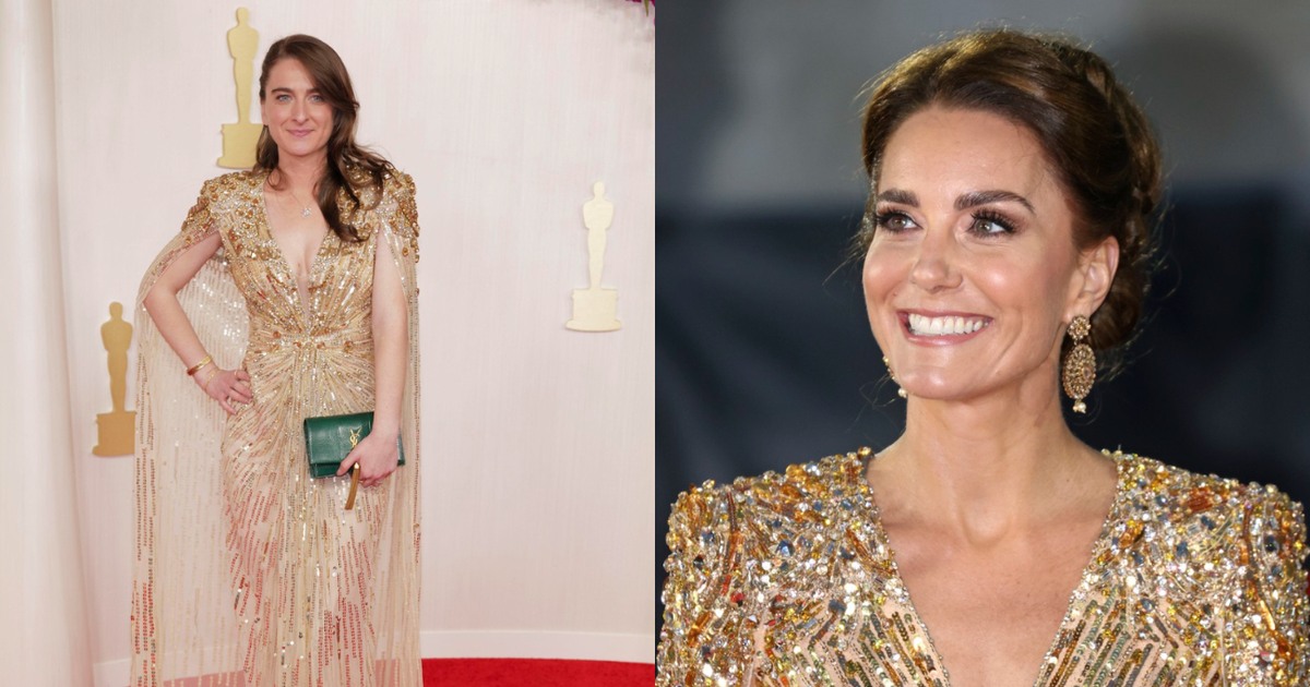 Vedeta care a defilat la Oscar 2024 într-o rochie identică cu cea ...