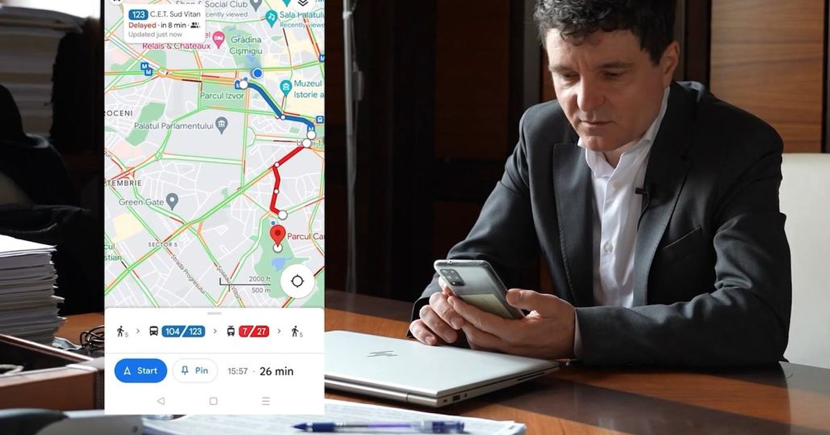 Aplicația Google Maps care arată, în timp real, unde se află mijloacele ...