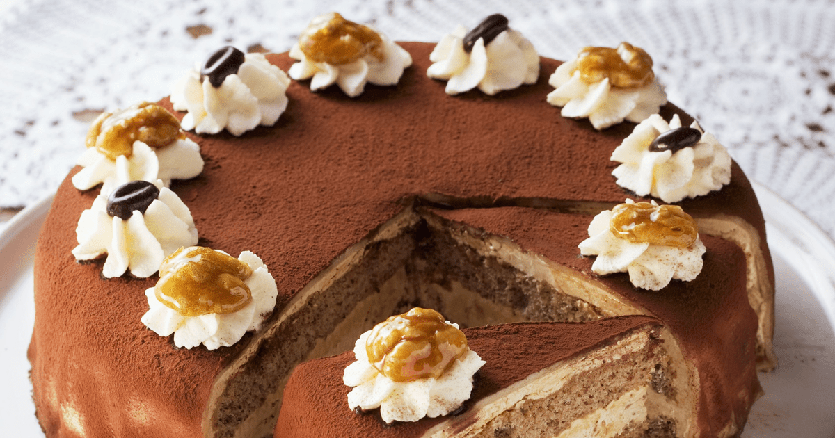 Tort delicios de cafea