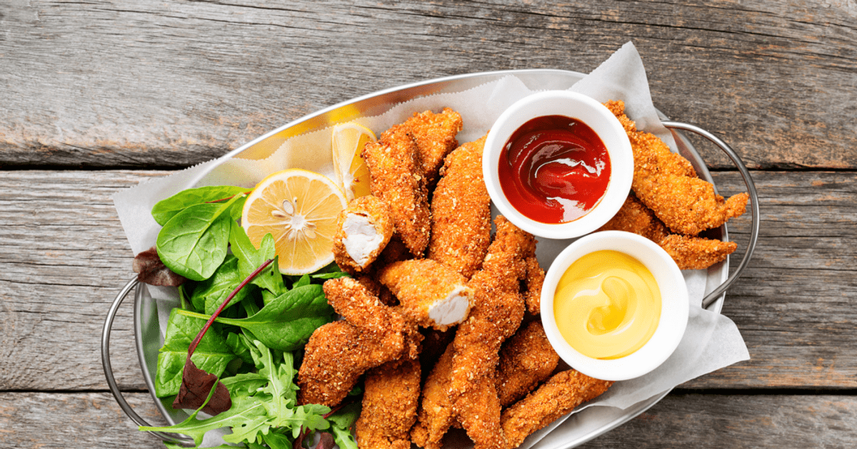 Gujoane de șalău cu maioneză de usturoi