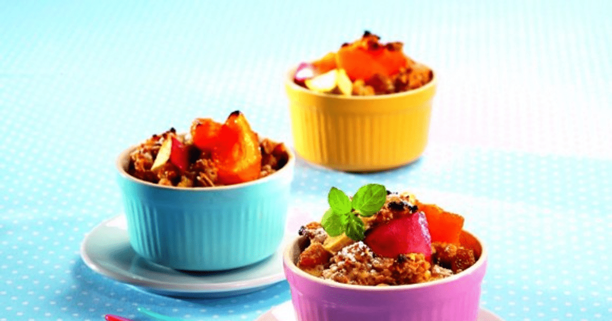 Musli cu fructe la cuptor