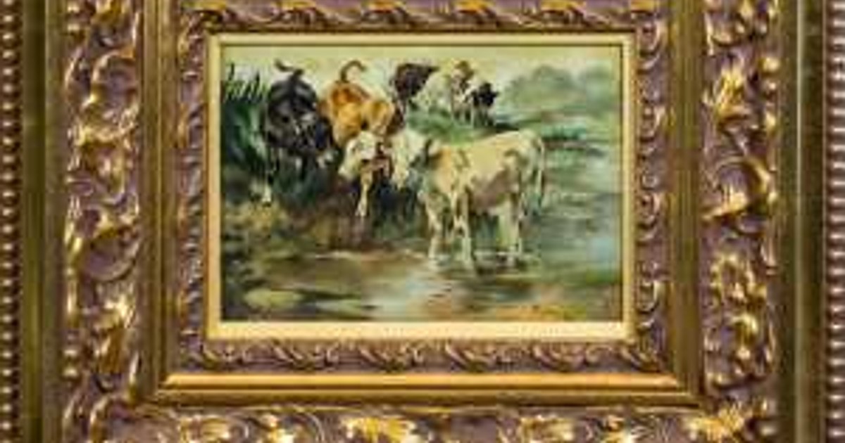 Licitaţie de artă plastică şi decorativă, cu tablouri de Grigorescu ...