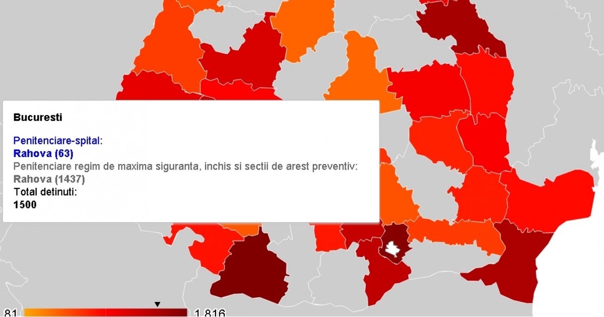 Harta penitenciarelor din România: care sunt cele mai aglomerate şi ...