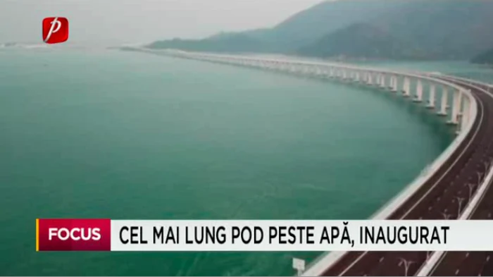 VIDEO Cel mai lung pod peste apă a fost inaugurat