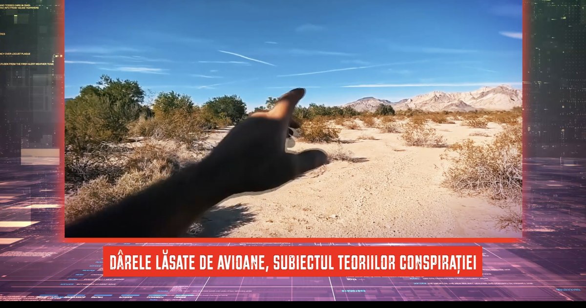 Dârele lăsate de avioane, subiectul teoriilor conspirației | adevarul.ro
