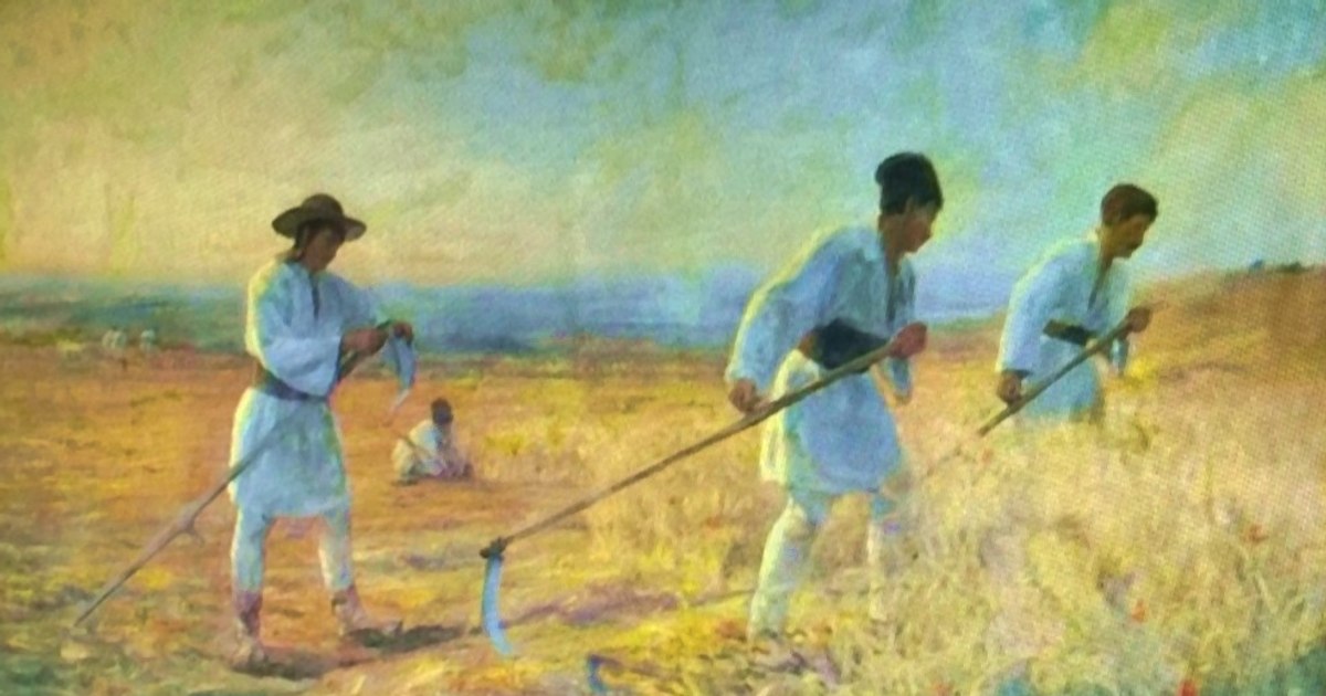 Claca la coasă, tradiția secerată de tehnologie. Se lăsa cu o masă de ...