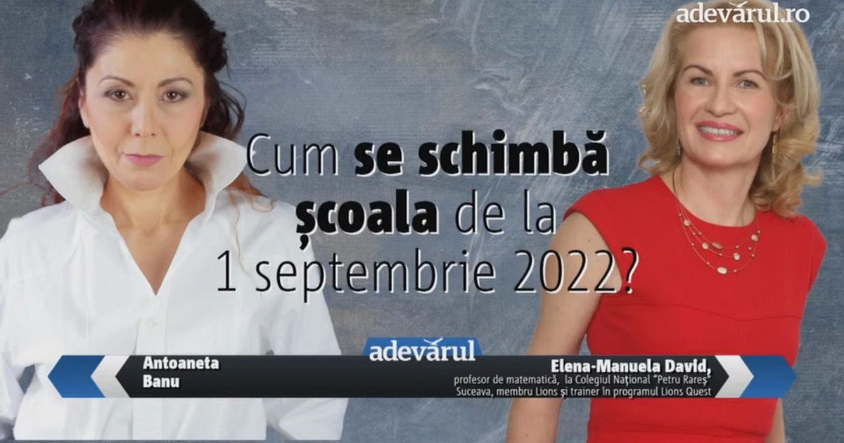 Profesoara Elena Manuela David vorbește despre cum se schimbă școala de ...
