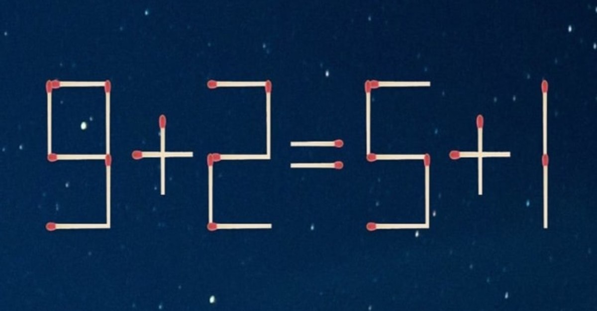 Testul de inteligență pentru minți sclipitoare! Mută un singur băț de ...