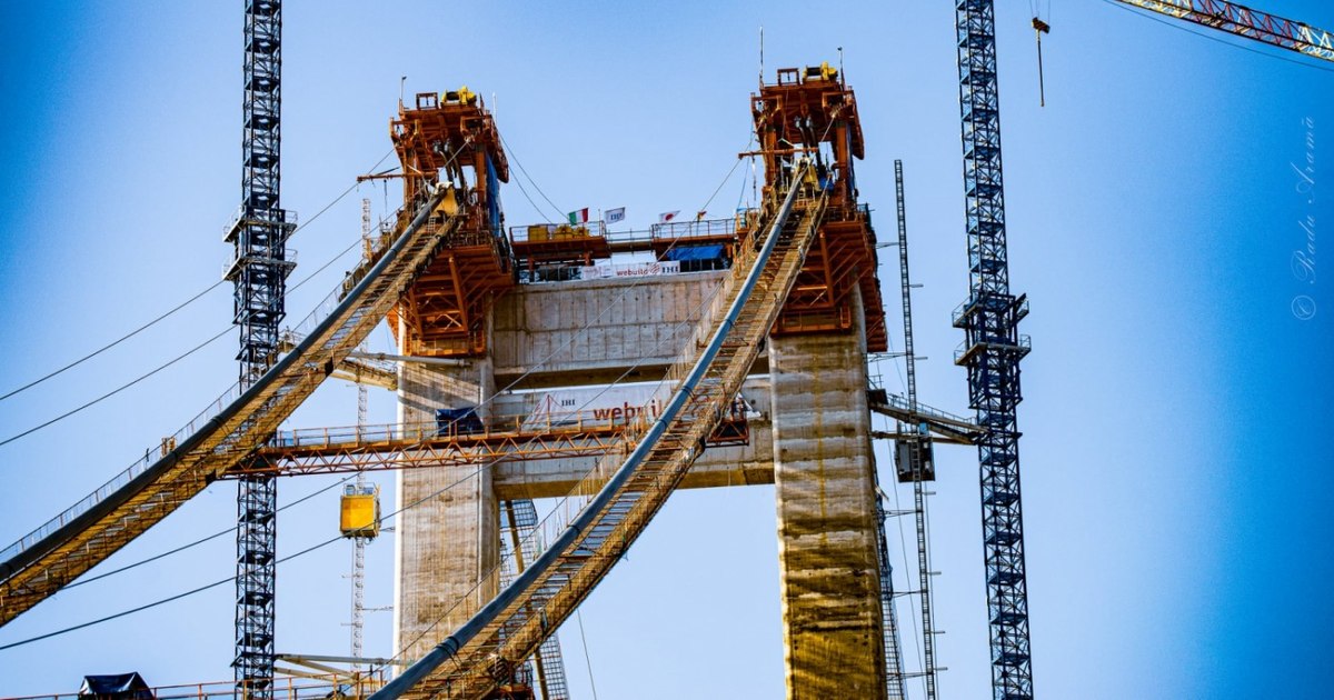 Noi imagini cu podul suspendat de la Brăila, Golden Gate-ul de peste ...