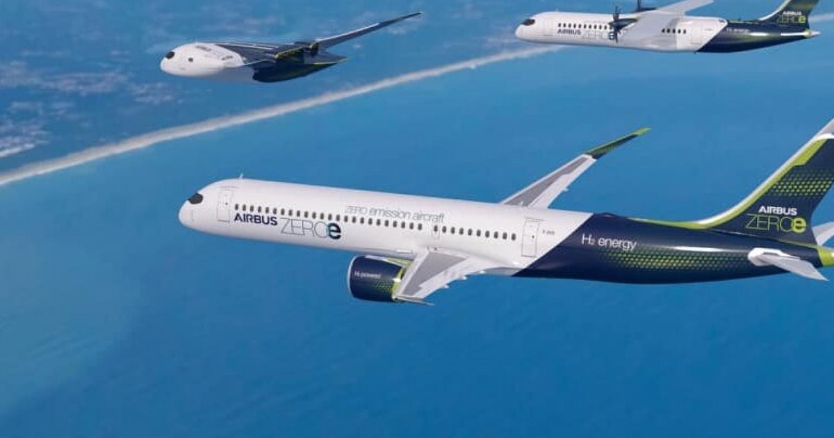 Airbus lucrează la trei concepte de avioane cu hidrogen cu „zero emisii ...