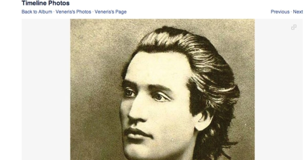 Imaginea lui Mihai Eminescu, folosită pentru un test de boli venerice