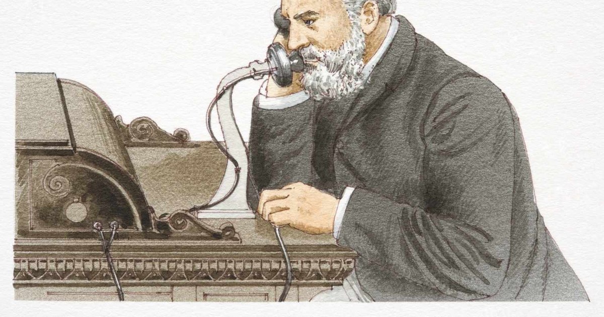 Primul telefon din lume, construit de Alexander Graham Bell, expus la ...