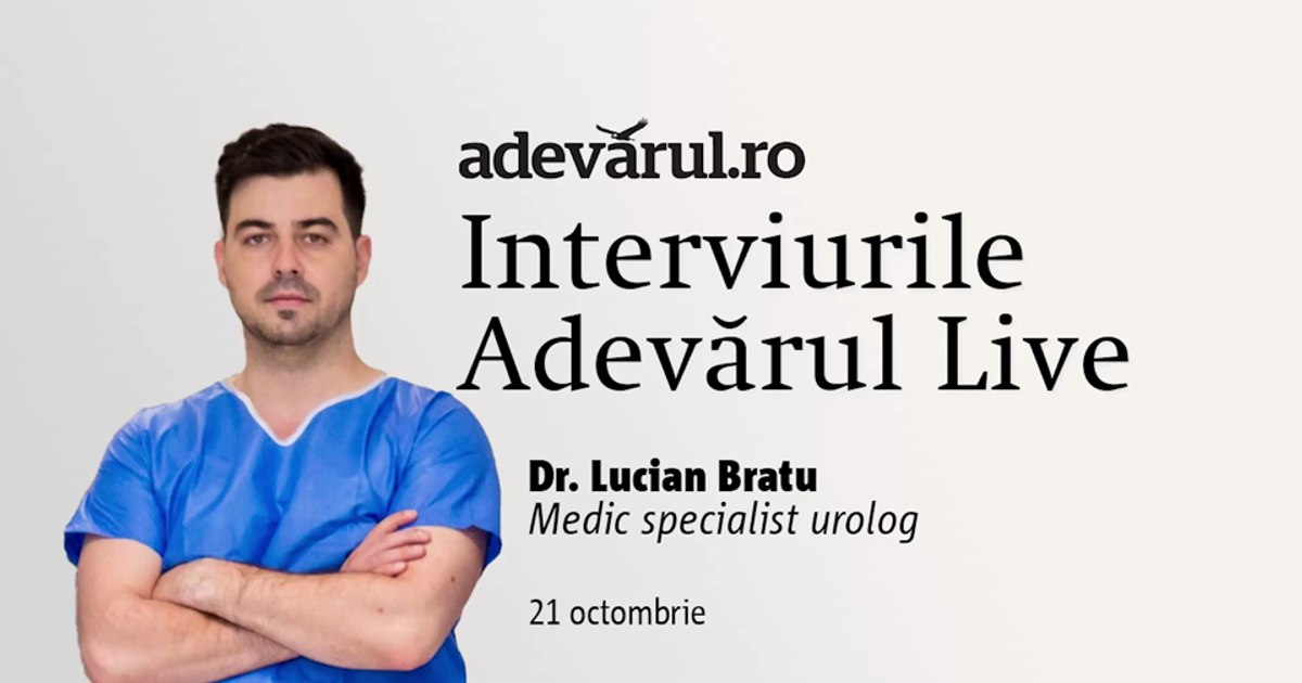 Bărbatul la 50 de ani și adenomul de prostată, explică Dr. Lucian Bratu ...