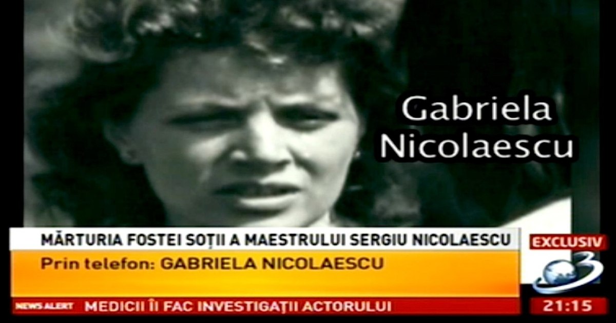 Gabriela Nicolaescu, a doua soţie a lui Sergiu Nicolaescu: „Dana a ...