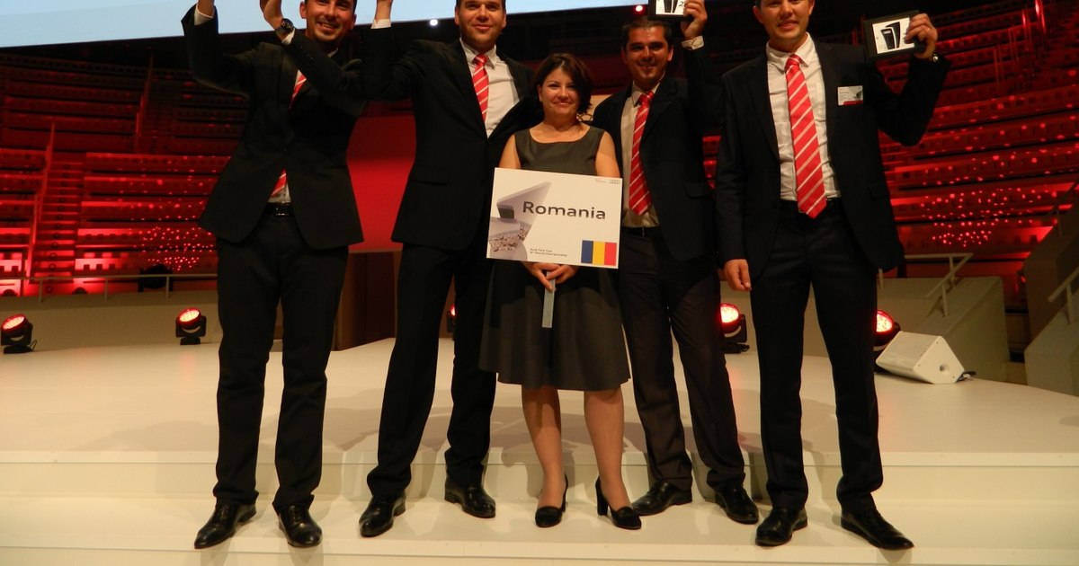 Reprezentanta României la Audi Twin Cup, echipa "Autoworld Cluj", a ...